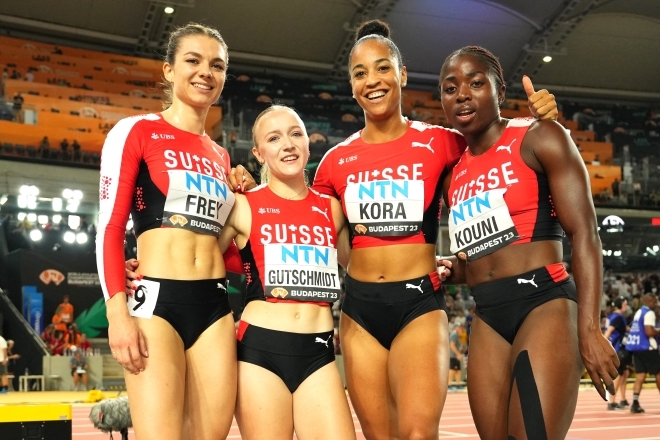 「悲劇では終わらなかった！」陸上女子4×100mリレー、金メダル目前でスイス選手が激しく転倒も“バトン死守”に賛辞殺到！「接触があった？」と疑念も | THE DIGEST